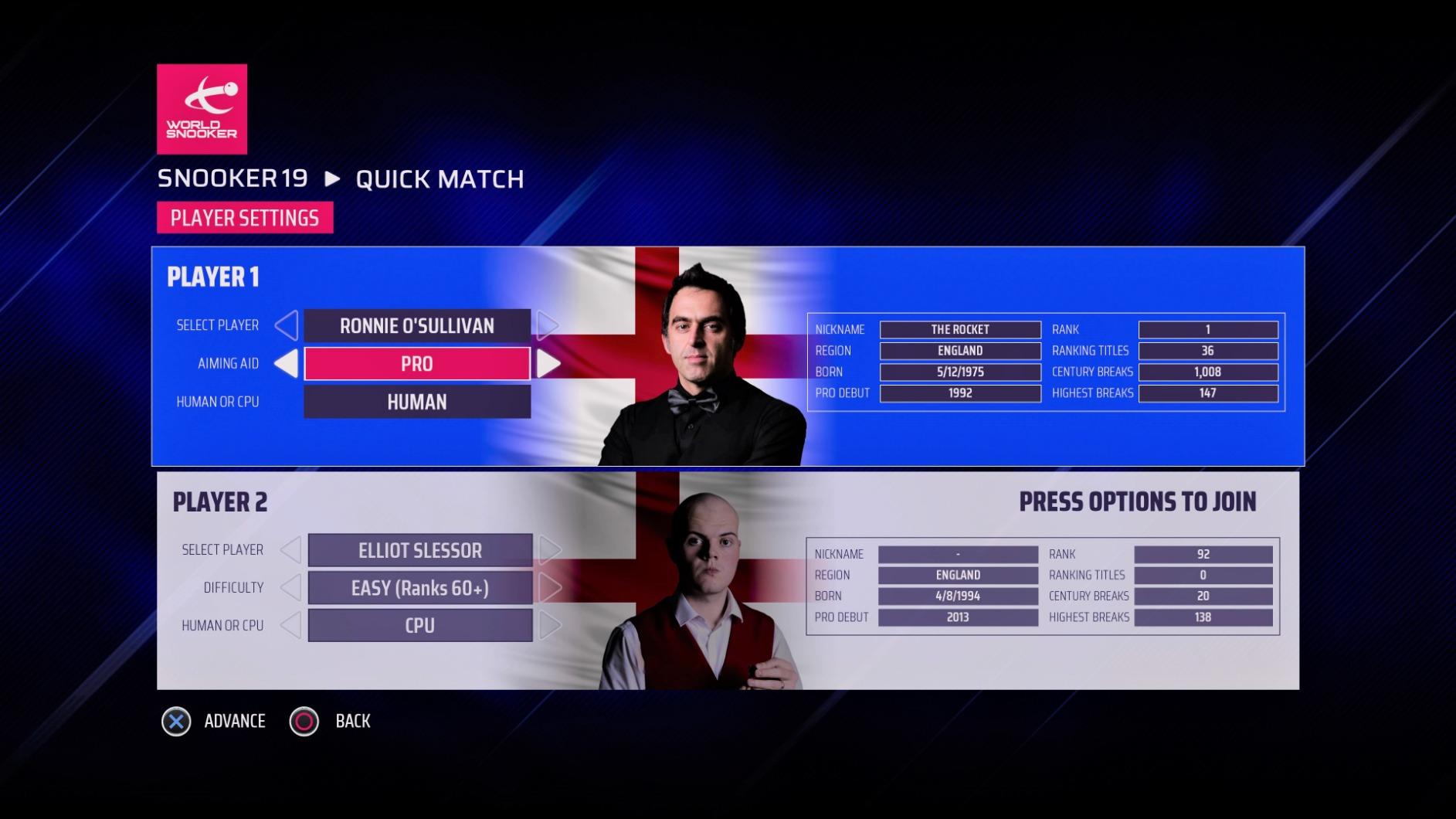 Snooker 19 - The Official Video Game - PlayStation 4 (PS4) : Amazon.co ...