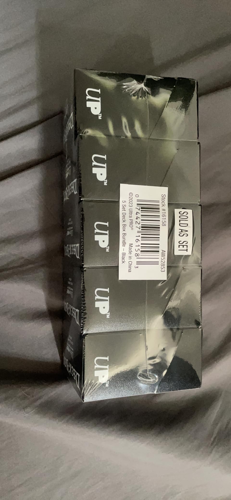 Amazon.com: Ultra Pro - Cards Deck Boxes Set of 5 (Black) Perfect for ...