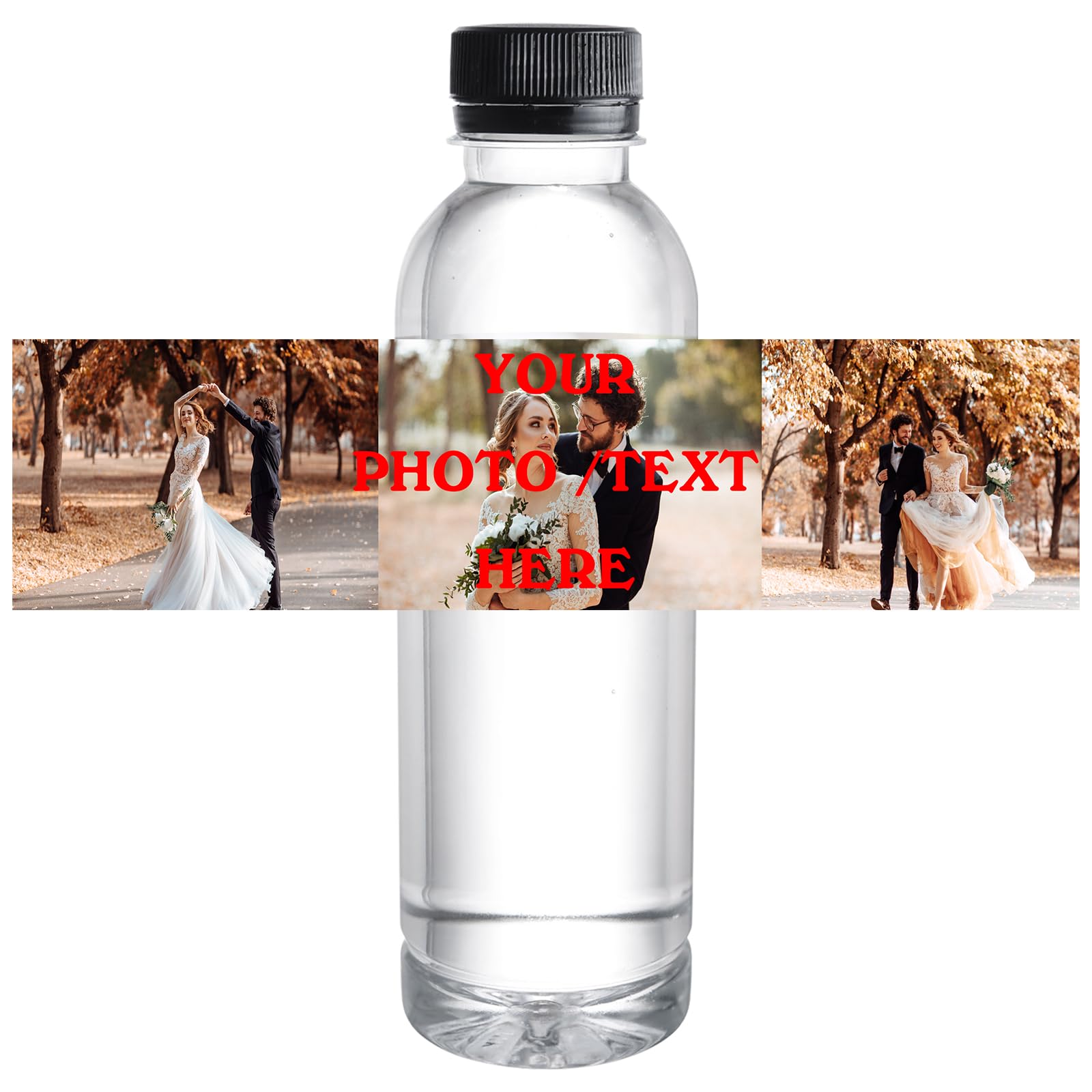 Amazon.com: Personalized Water Bottle Labels with Picture Custom Photo ...