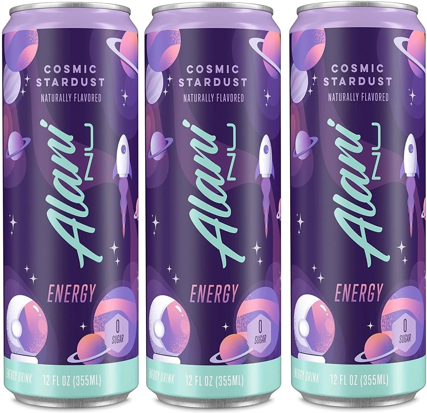 Alani Nu Cosmic Stardust Energy Drink 330ml 3 Pack : Amazon.co.uk: Grocery