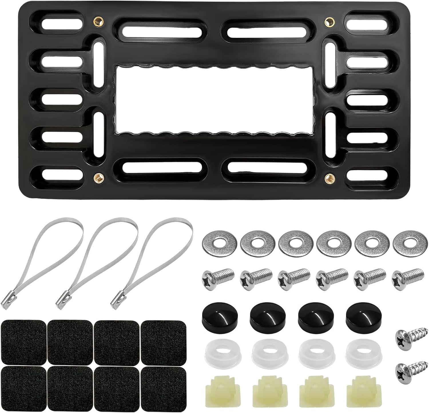 KVAEY License Plate Holder, Anti Theft Front License Plate Frame ...