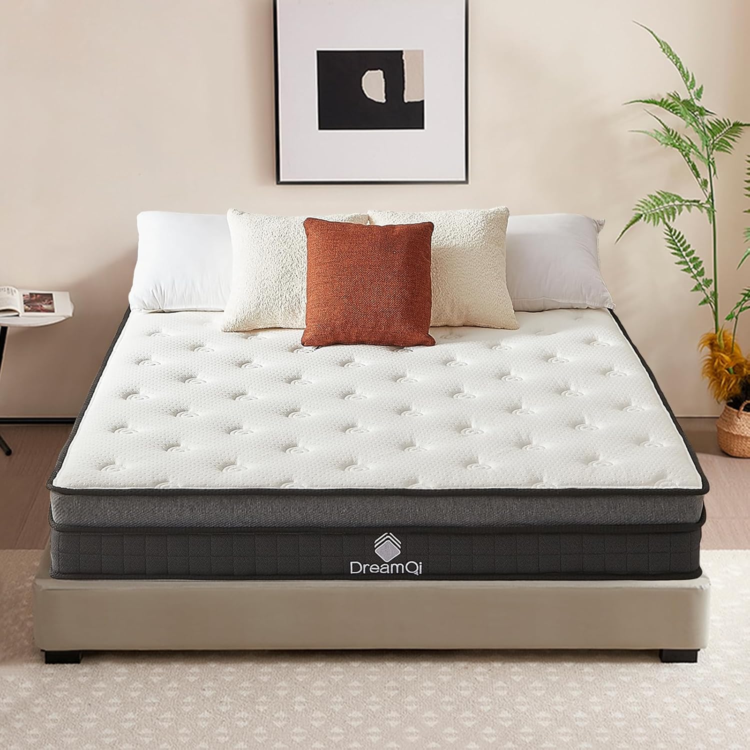 Amazon.com: DreamQi Twin Mattress,Twin Size Mattresses,Gel Memory Foam and Pocket Spring 8 Inch ...