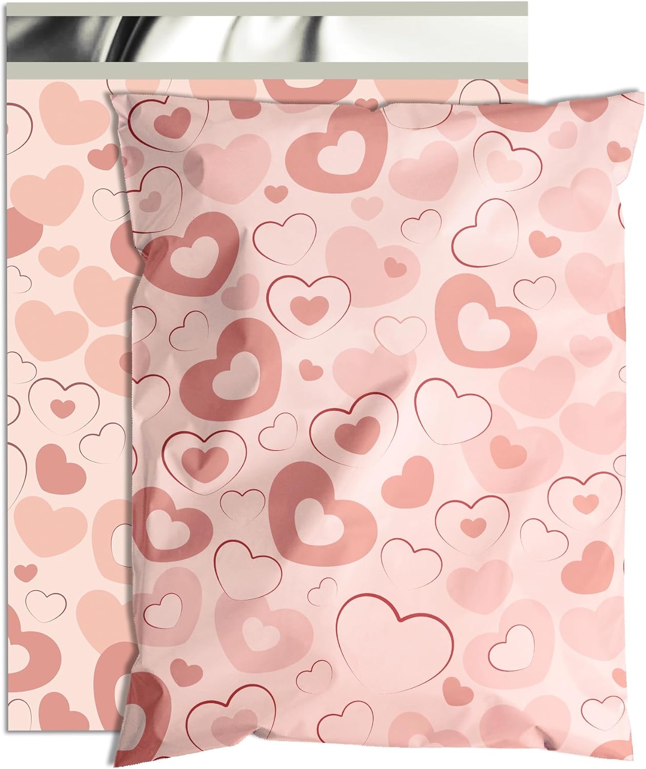 Amazon.com : Jowlroel Pink Heart Poly Mailer 10x13 Inch 25 Pcs ...