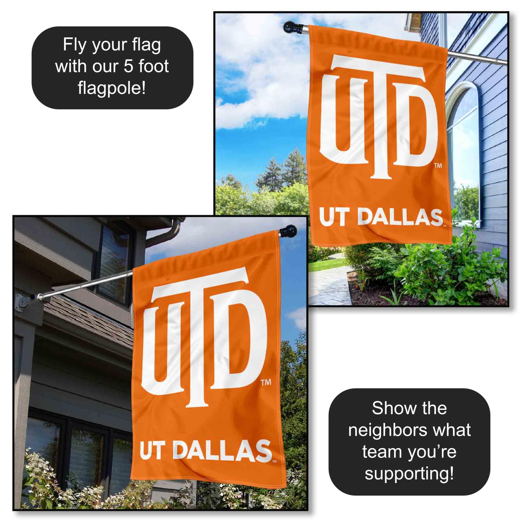 Banderín De La Universidad De Texas Dallas