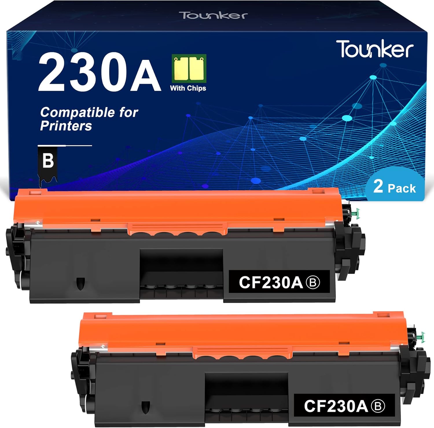 Amazon.com: Tounker Compatible Toner Cartridge Replacement for HP 30A ...