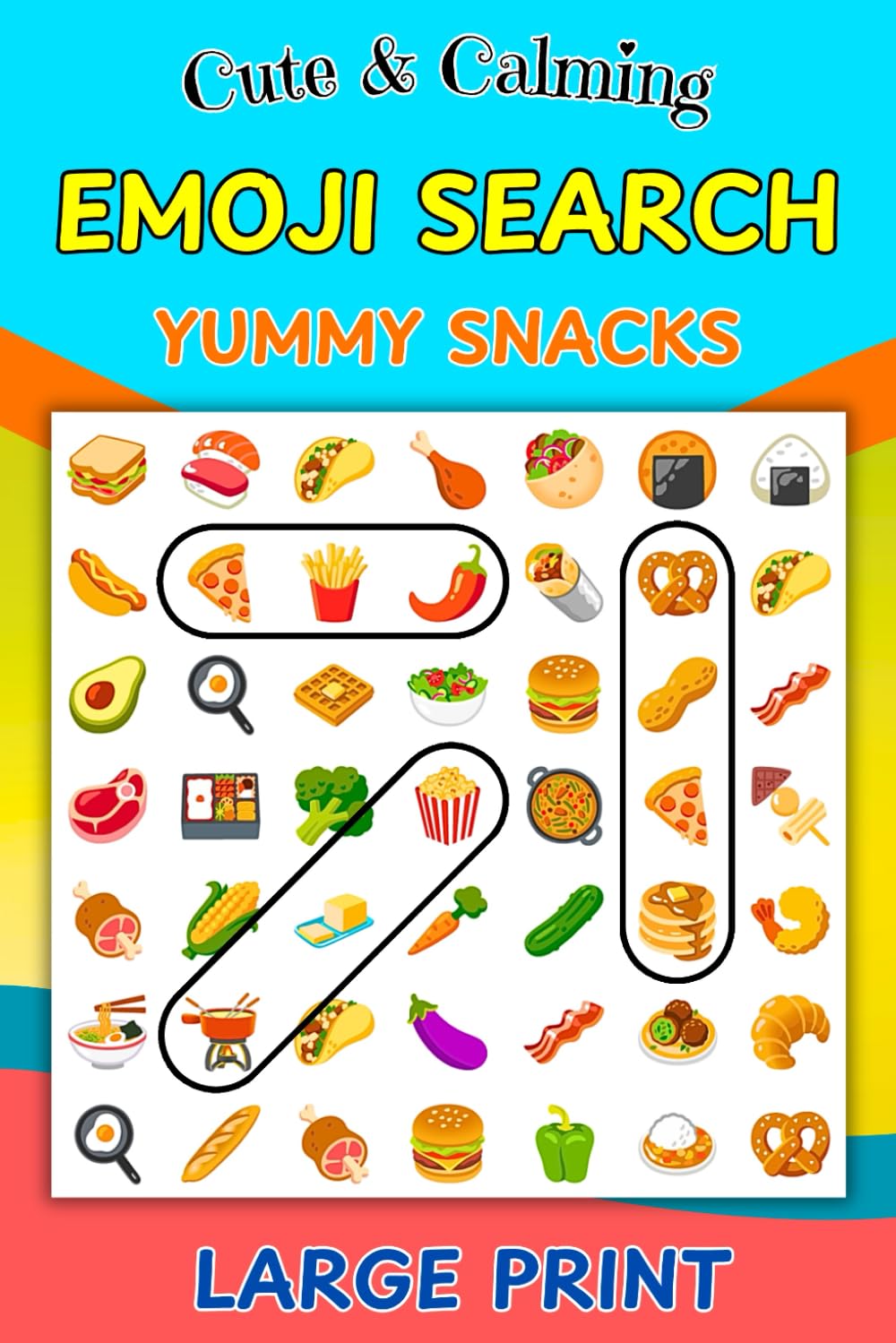 Amazon.com: Emoji Word Search Puzzles: Yummy Snacks (Emoji Word Search ...