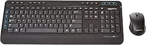 Amazon.com: Amazon Basics Full-Sized Wireless Computer Keyboard and ...