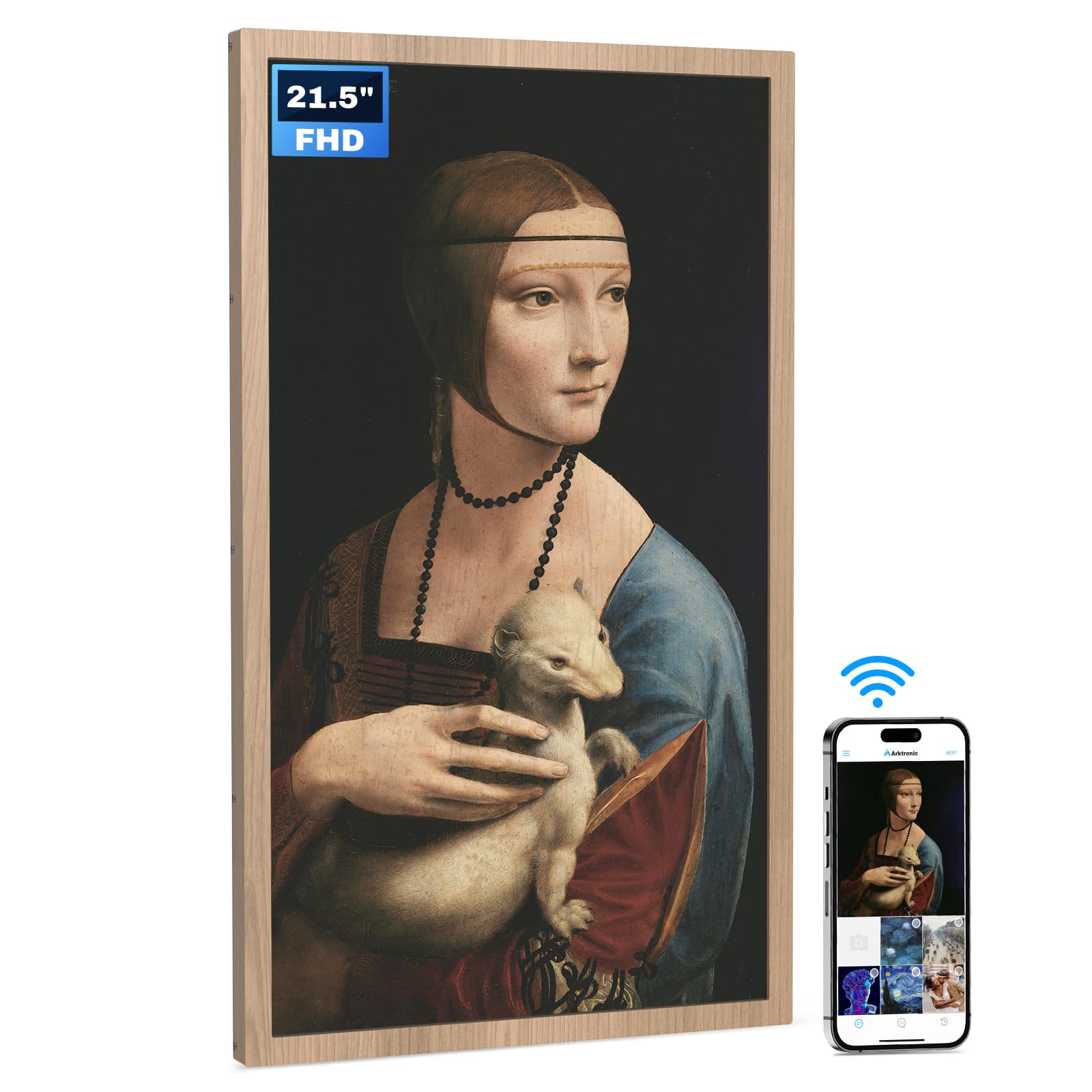 Amazon.com : Arktronic Extra Large Digital Picture Frame 21.5 Inch ...