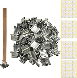 Amazon.com: 100pcs Wooden Candle Wicks + 100pcs Wick Clips