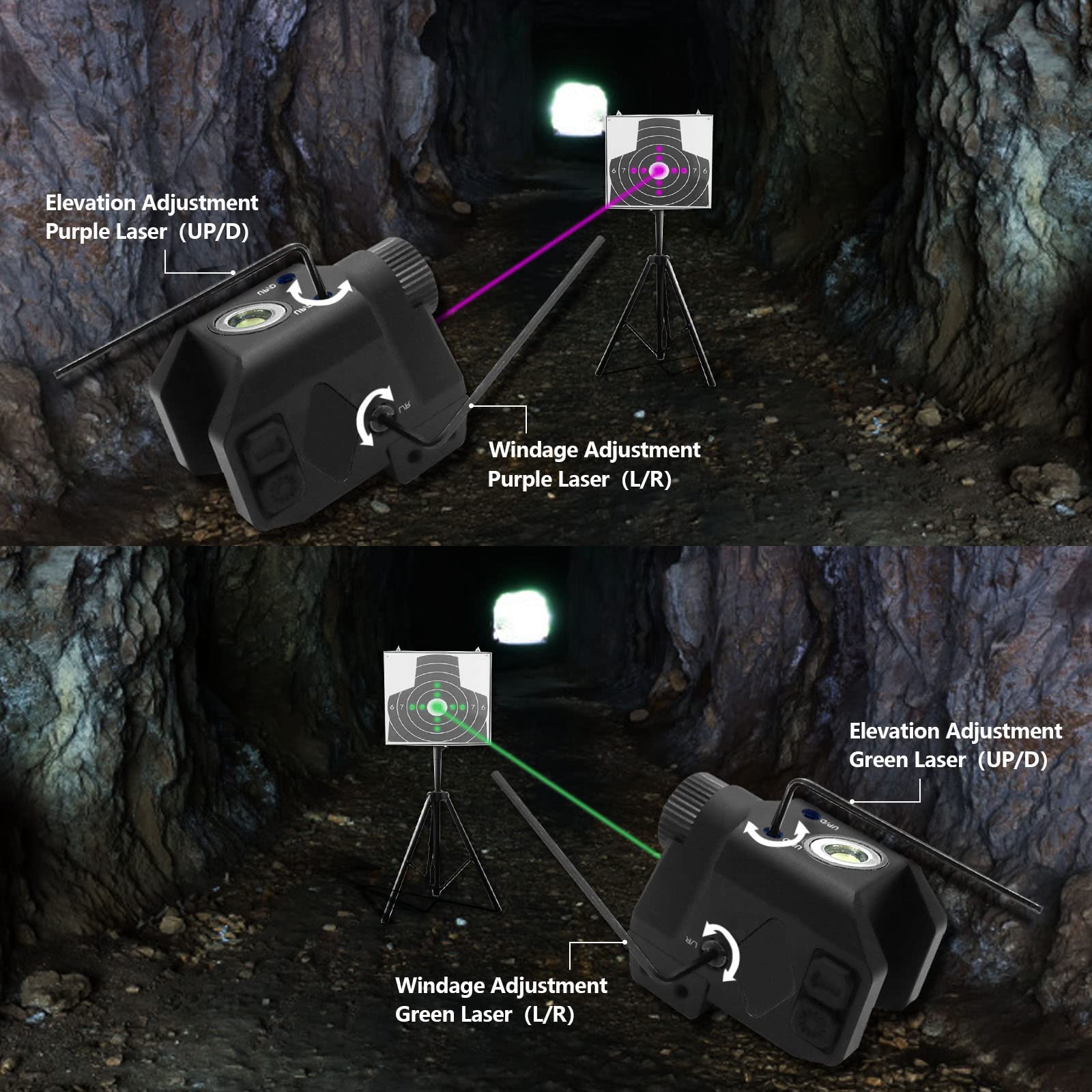 Snapklik.com : BemerforS Purple And Green/Green And Red Laser Light ...