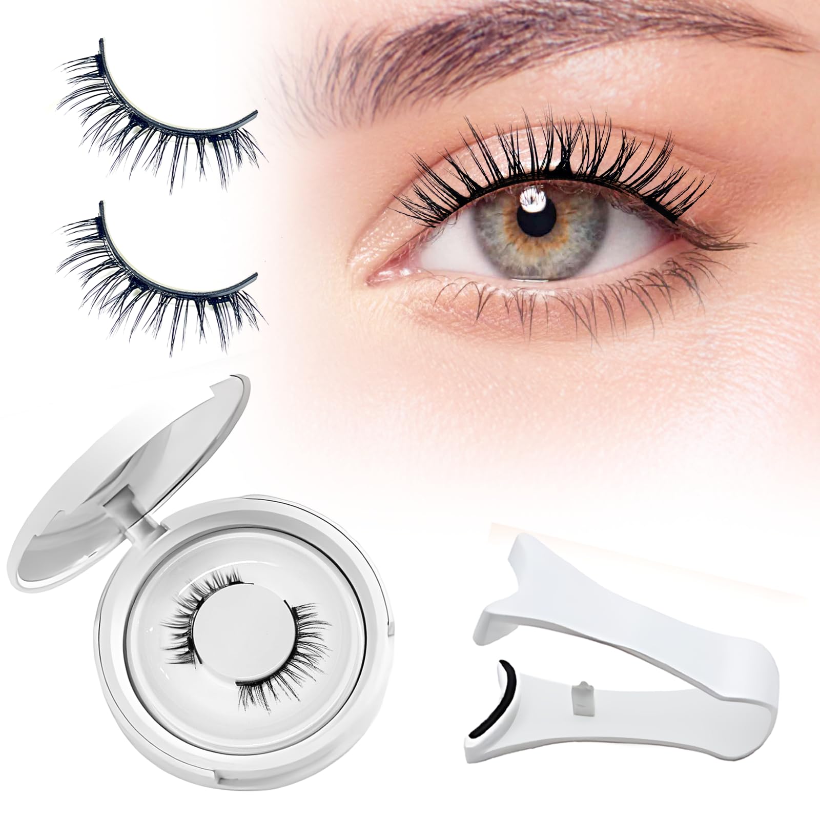Amazon.com: Magnetic Eyelashes Natural Look Soft Magnetic Lashes ...