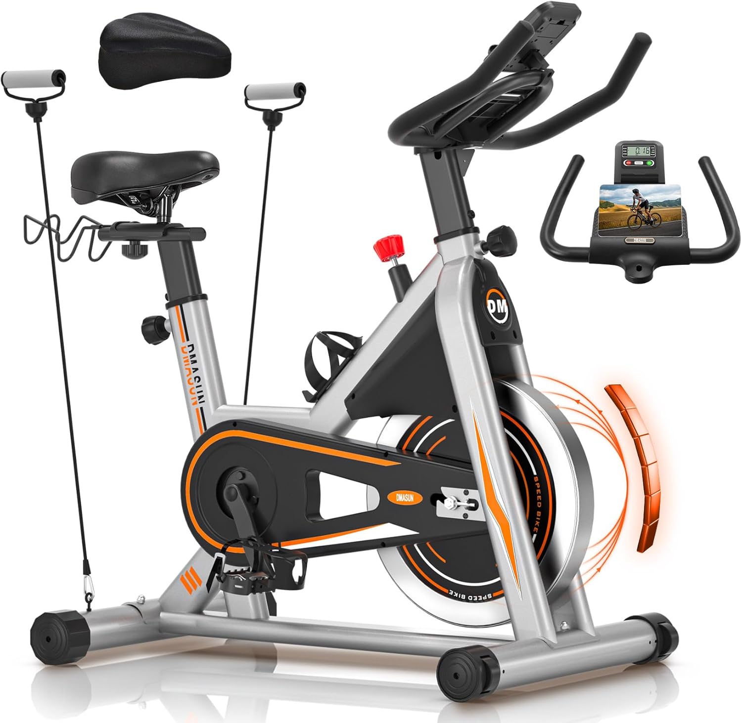 Exercise Bike, DMASUN Upgraded Magnetic Resistance Stationary Bike for ...
