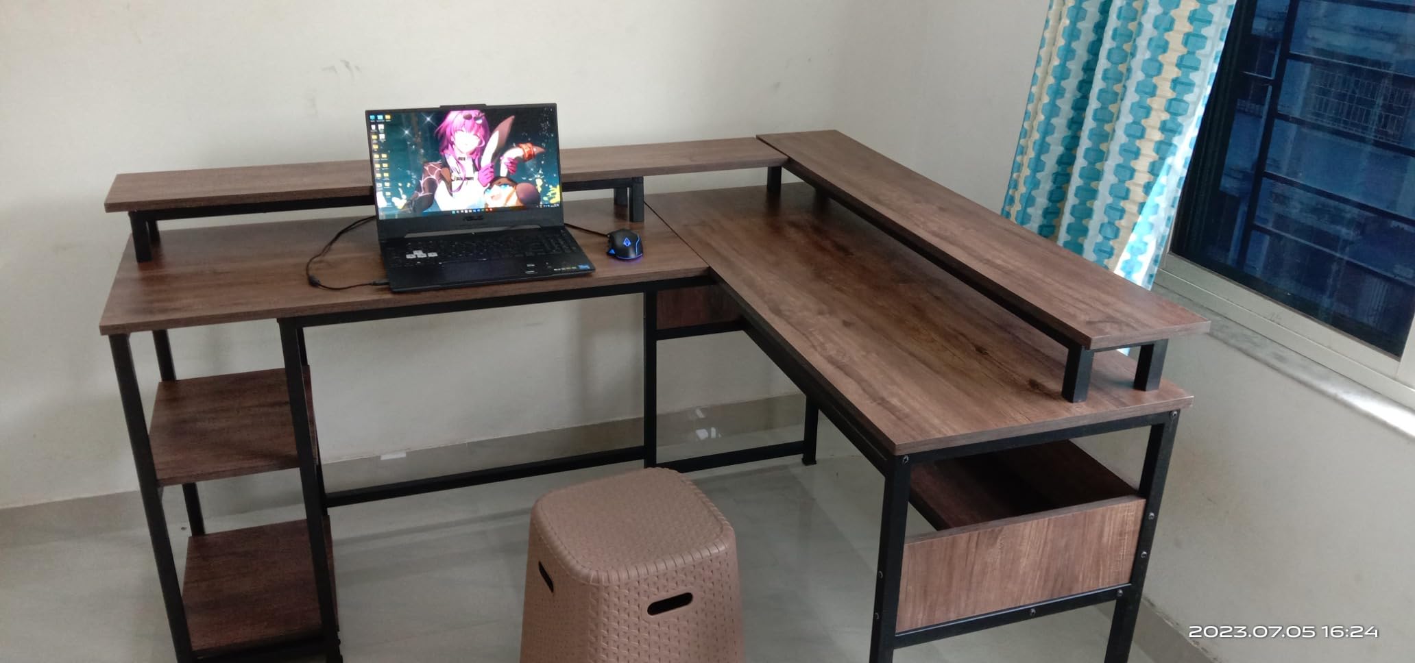 Deskio L Shape Gaming Desk|L Shaped Gaming Desk Modern Gaming Tables|Computer Table For Home ...