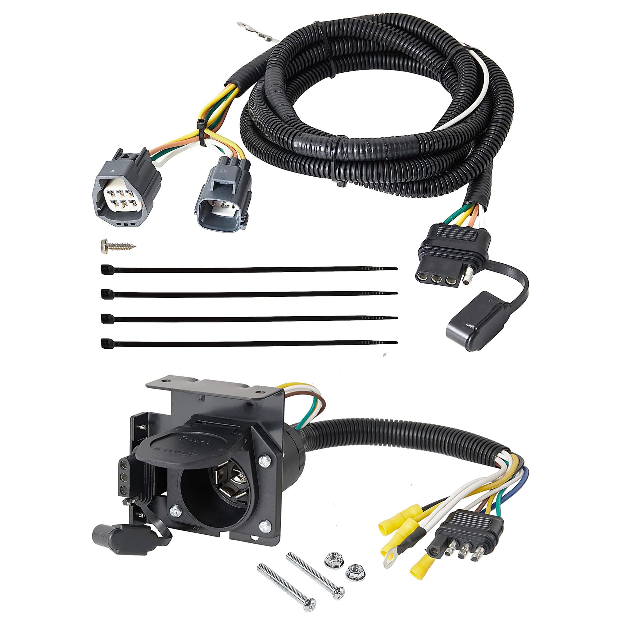 Amazon.com: Oyviny Custom 4 Way Trailer Wiring Harness for 2007-2018 ...