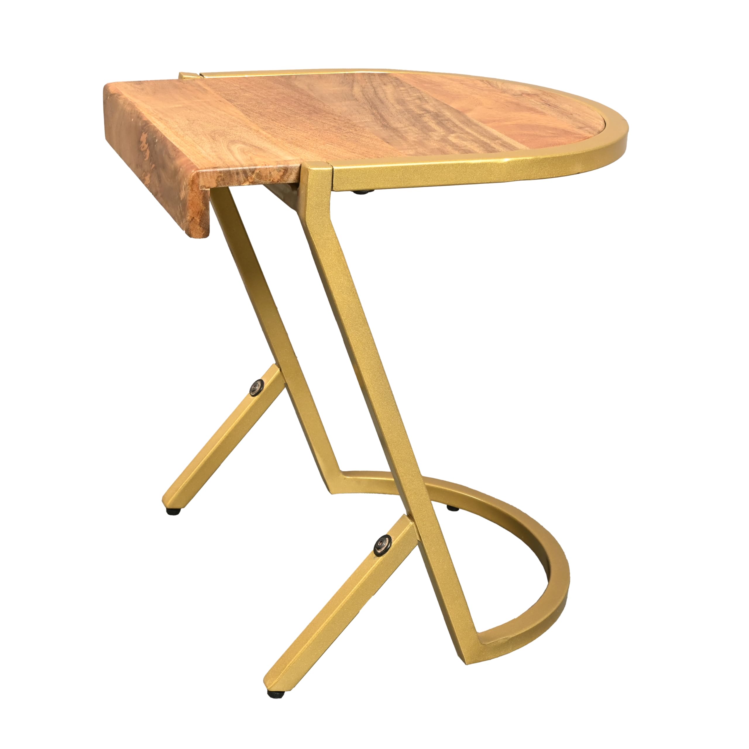 Amazon.com: The Urban Port 17 Inch Side End C Table, Natural Mango Wood ...