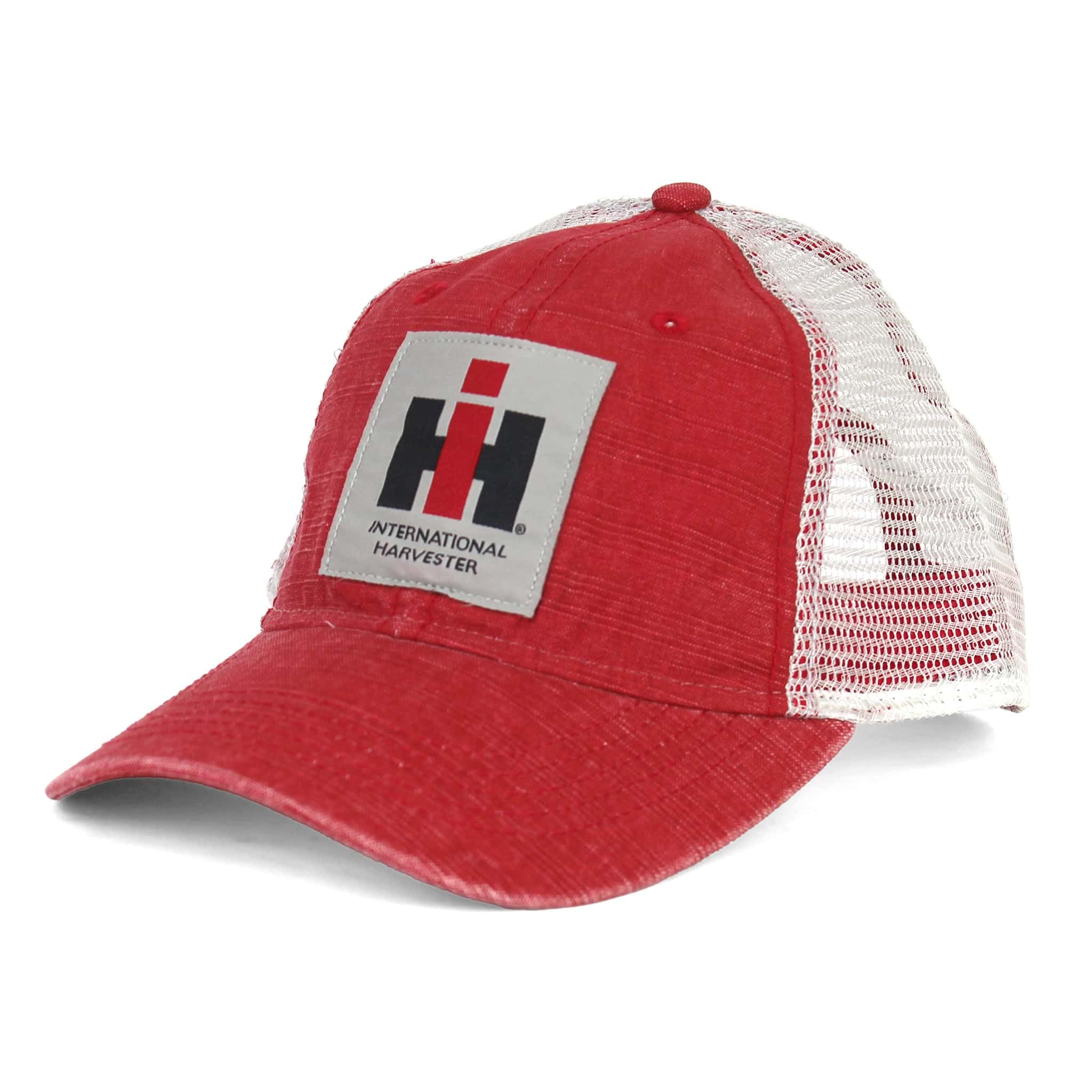 Case IH International Harvester Washed Out Red Pepper Cap with Mesh ...