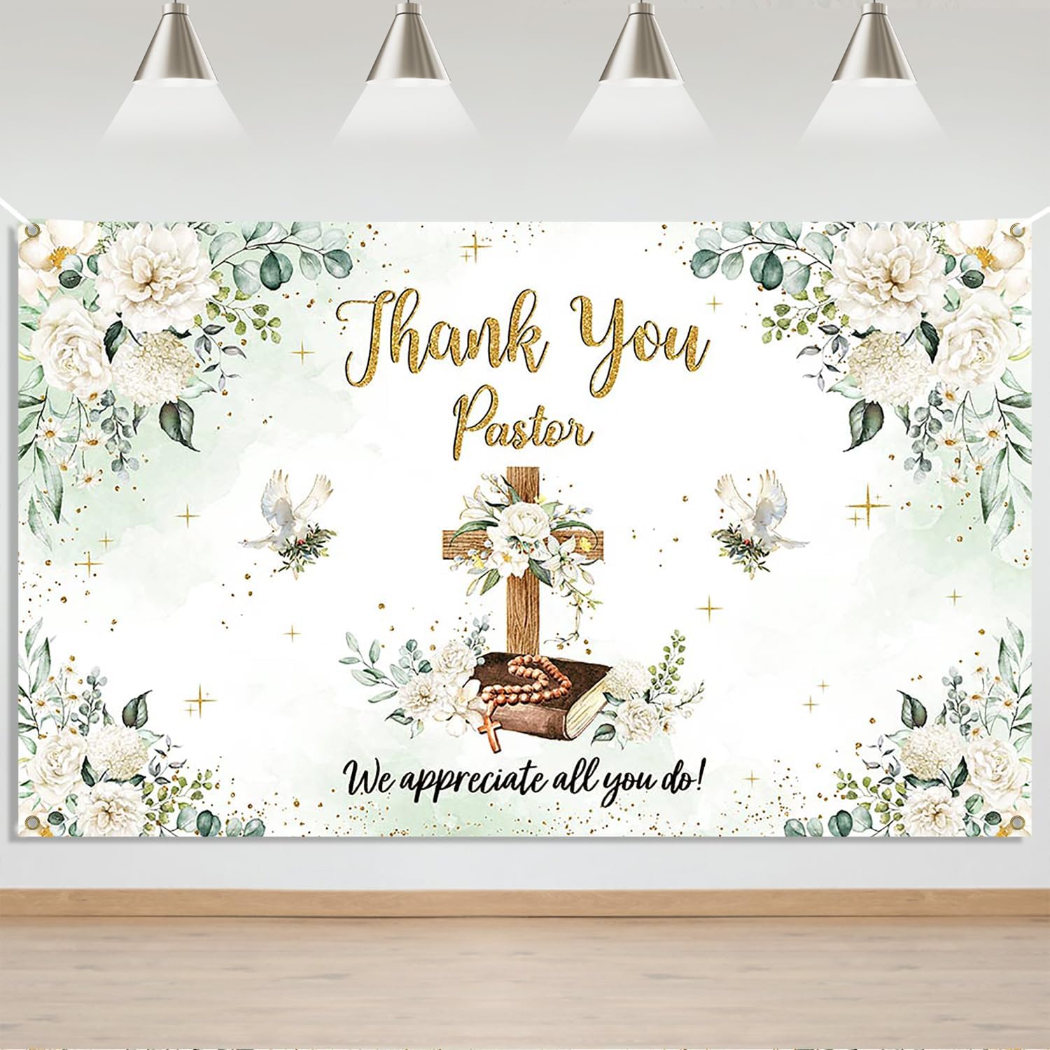Amazon.com : Mocsicka Pastor Appreciation Week Banner Thank You Pastor ...