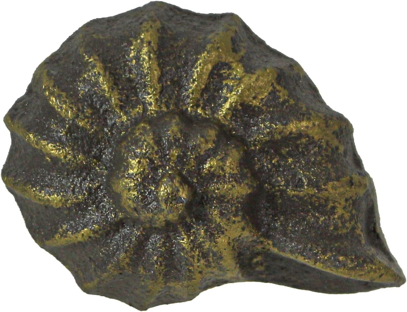 Zeckos Set of 6 Rustic Aged Bronze Finish Cast Iron Nautilus Shell ...