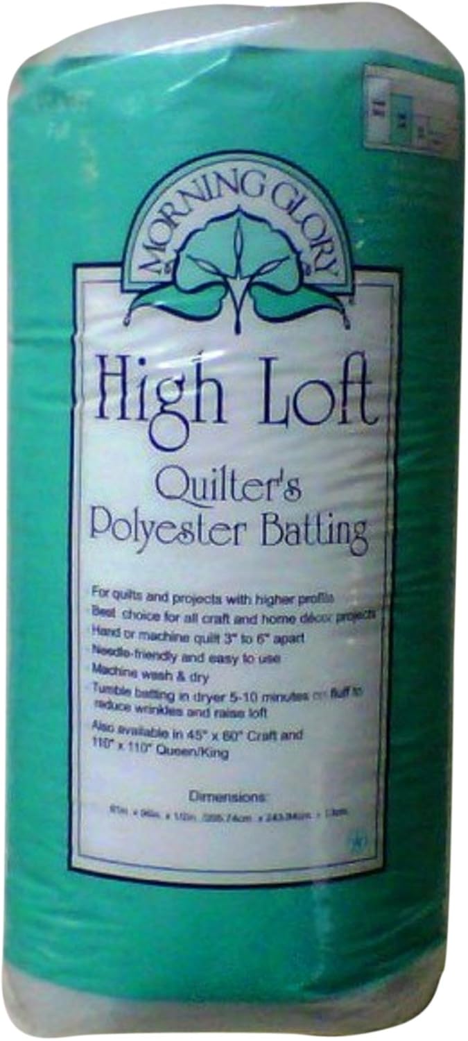 Amazon.com: Morning Glory 4-Pack High Loft Quilt Batting, 45 by 60-Inch