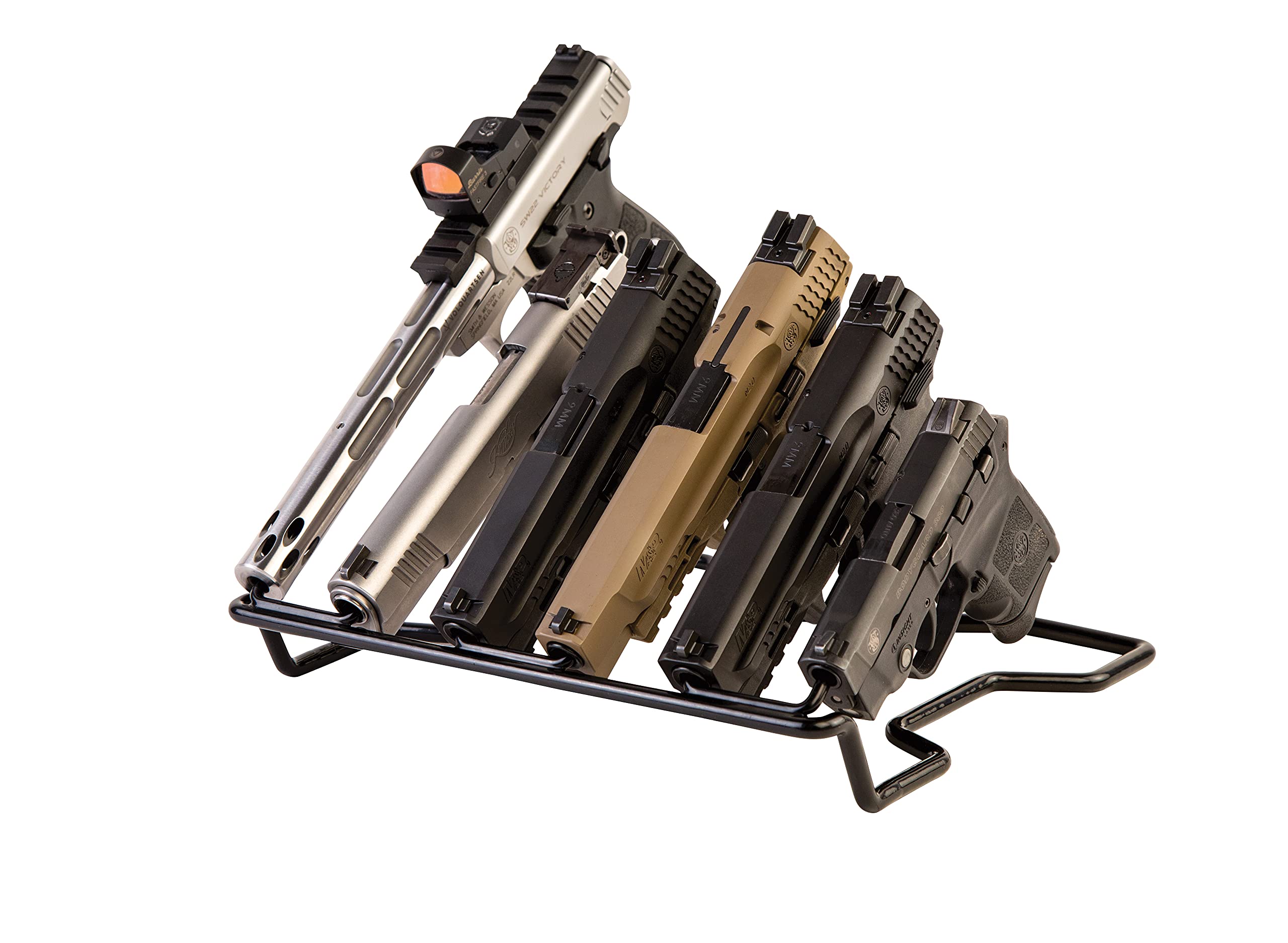 Snapklik.com : Lockdown 6 Handgun Muzzle Rack For .22-.50 Caliber Pistols