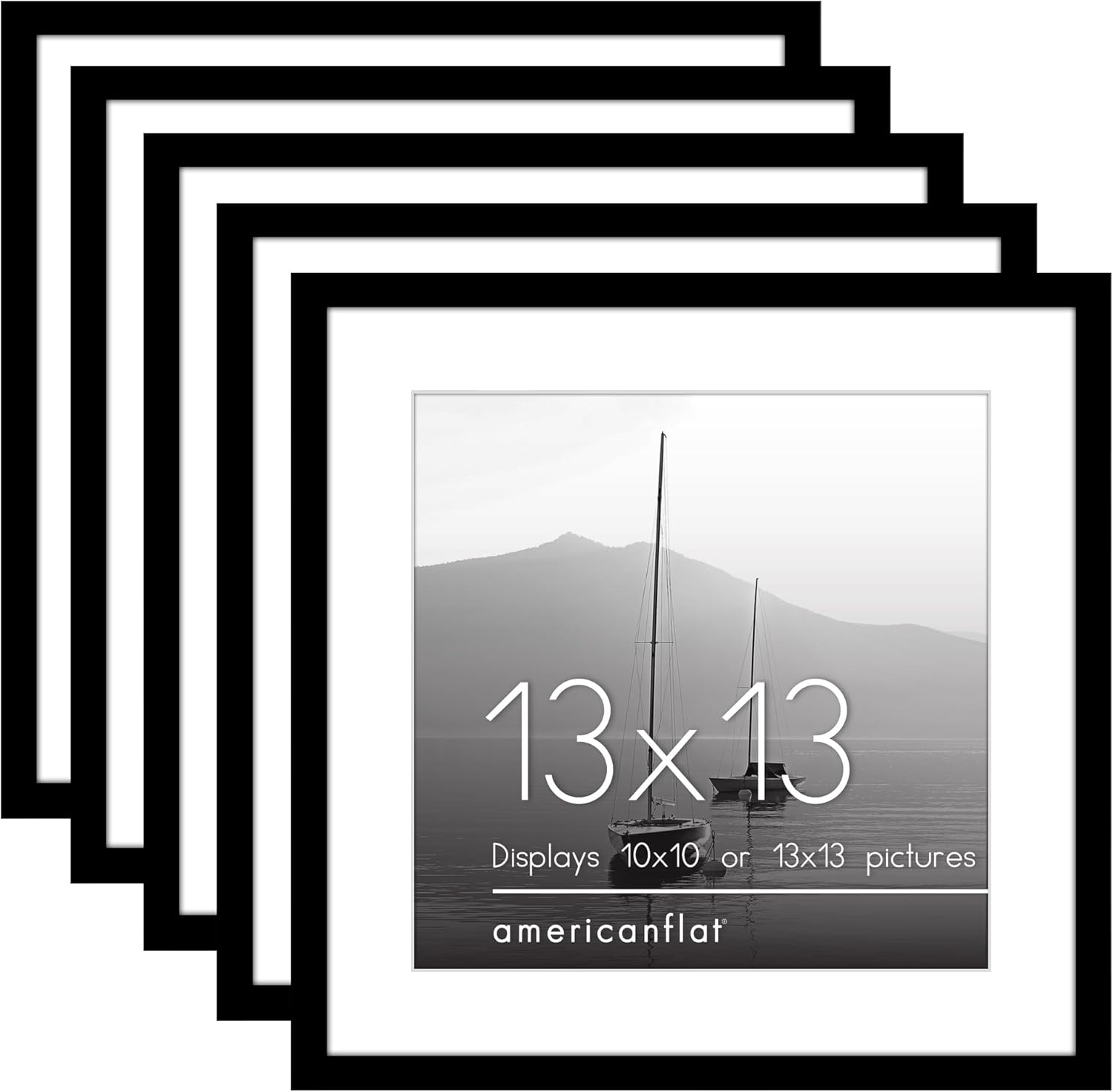 Amazon.com - Americanflat 13x13 Picture Frame with Polished Plexiglass ...