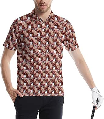 Amazon.com: Funny Polo Shirts for Men, Moisture Wicking Sports Shirts ...