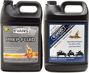 Amazon.com: EVANS Coolant EC42001 Waterless Prep Fluid, 128 fl. oz Coolant EC72001 Powersports ...