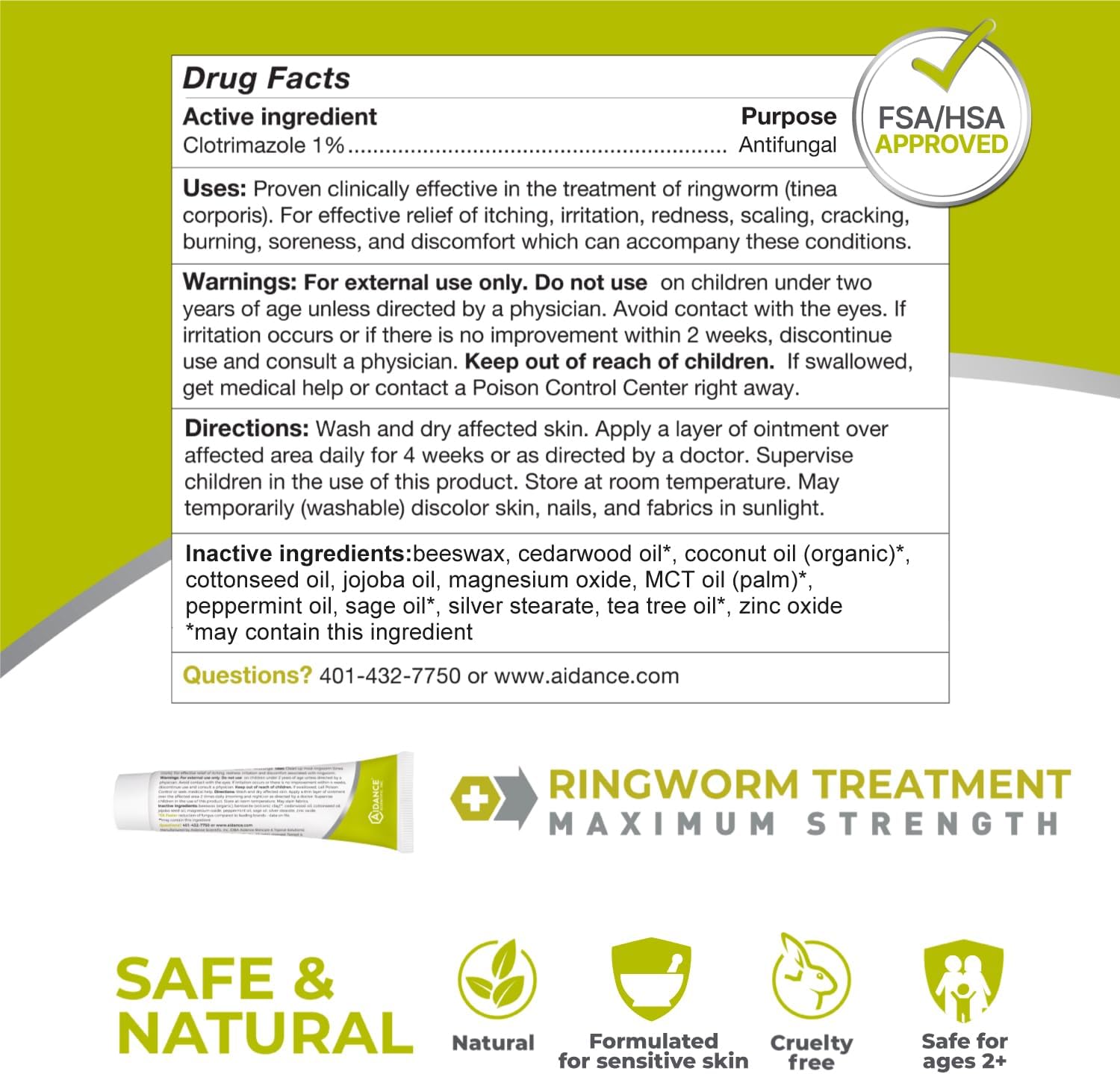 Terrasil Ringworm Treatment MAX - Fast-Acting Natural Anti-Fungal ...