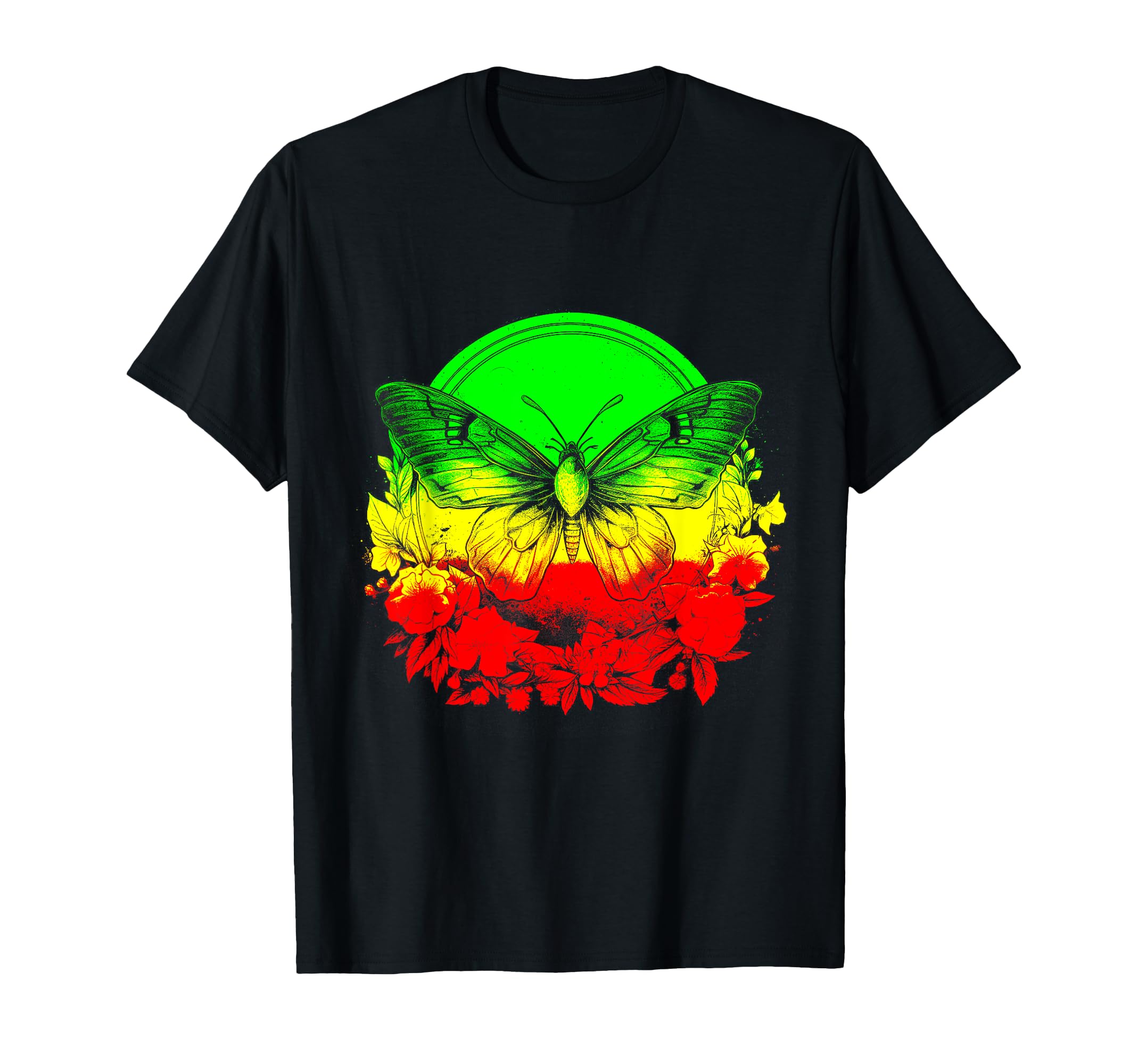 Amazon.com: Rasta Reggae Butterfly Rastafari Jamaican Pride Rastafarian ...