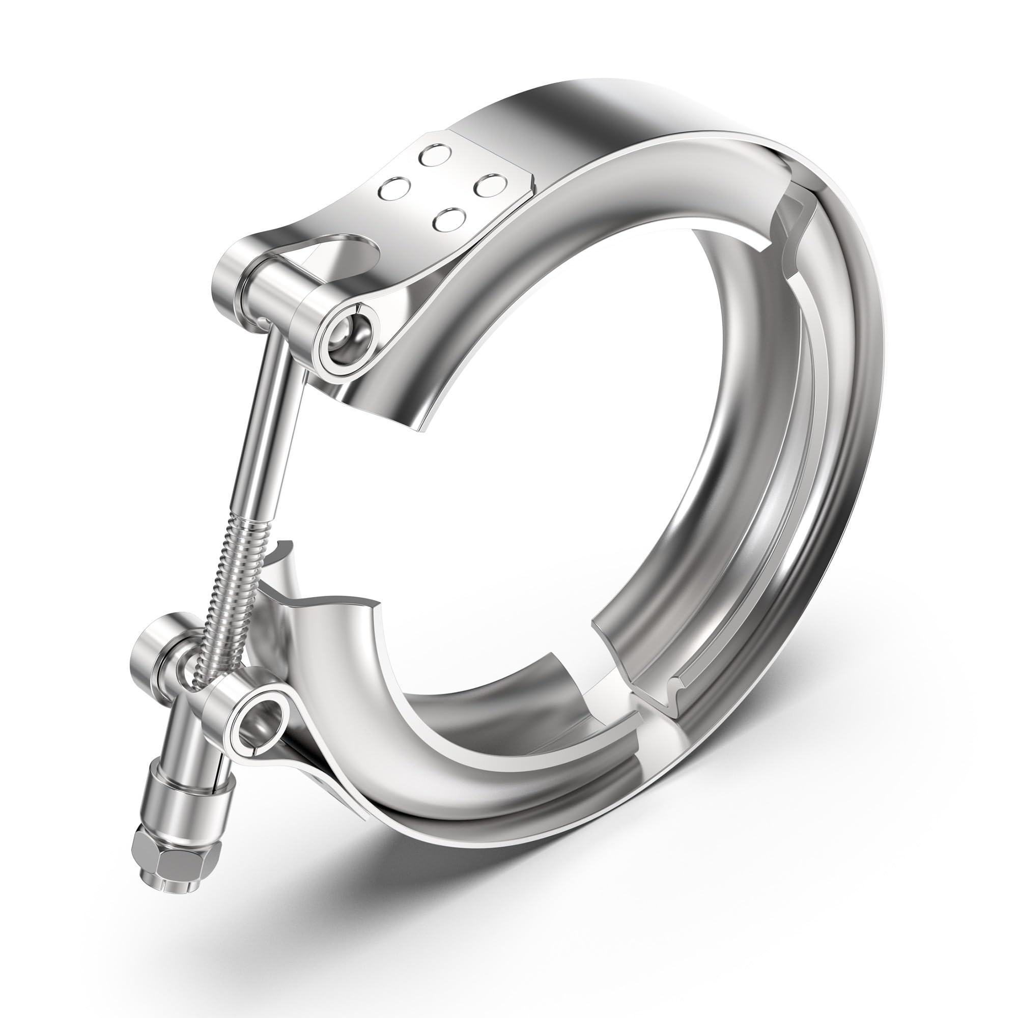 Snapklik.com : WYSIWYKA 3.25 Inch V Band Clamp 304 Stainless Steel