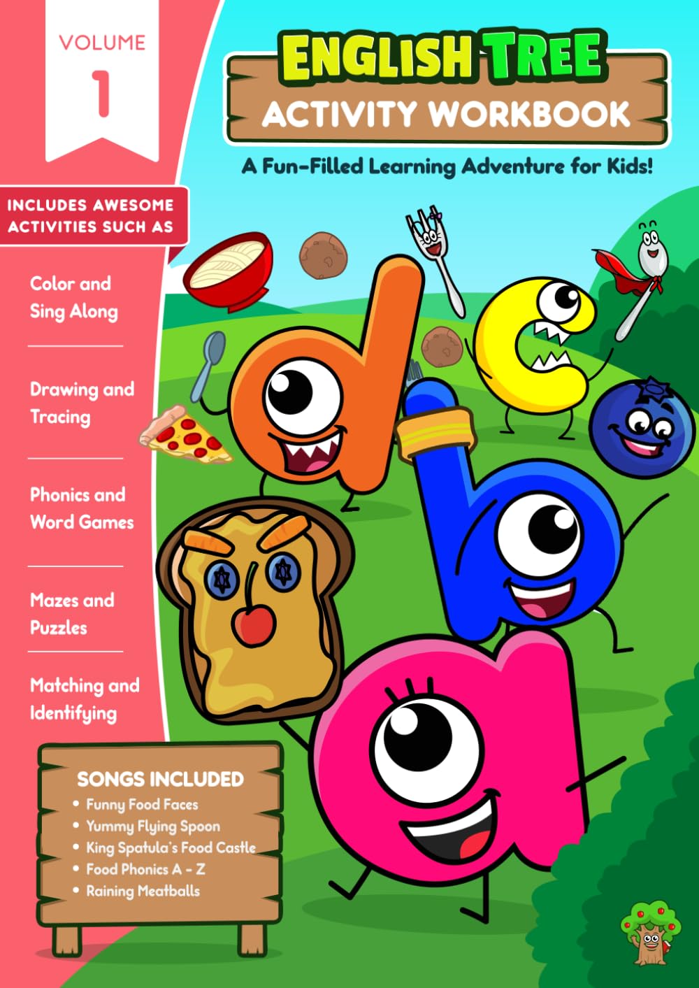 English Tree: Volume 1 - Activity Workbook for Kids: Coloring, Tracing ...