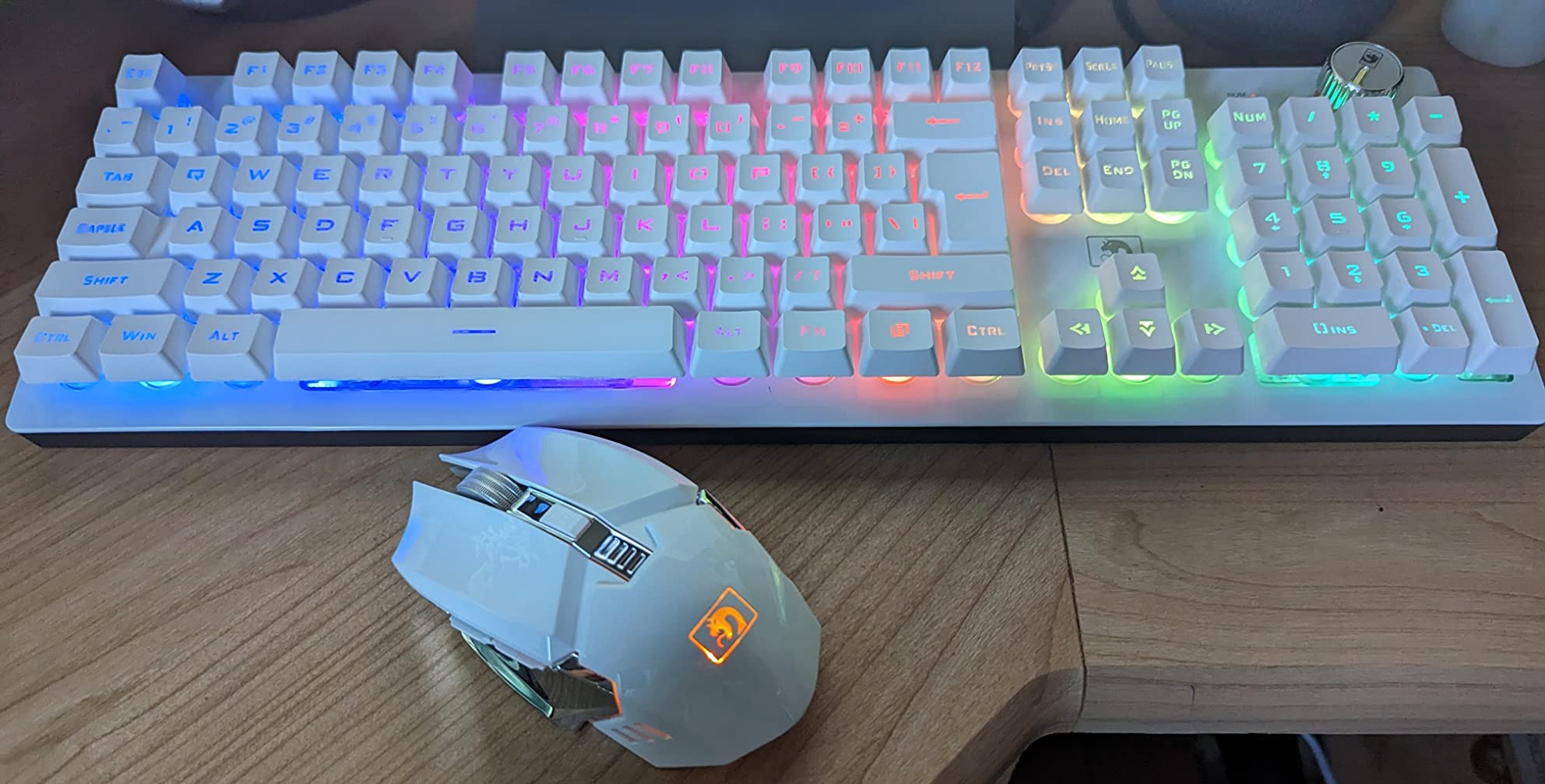 FELiCON K620 Wireless Gaming Keyboard and Mouse Combo, Mechanical Feel ...