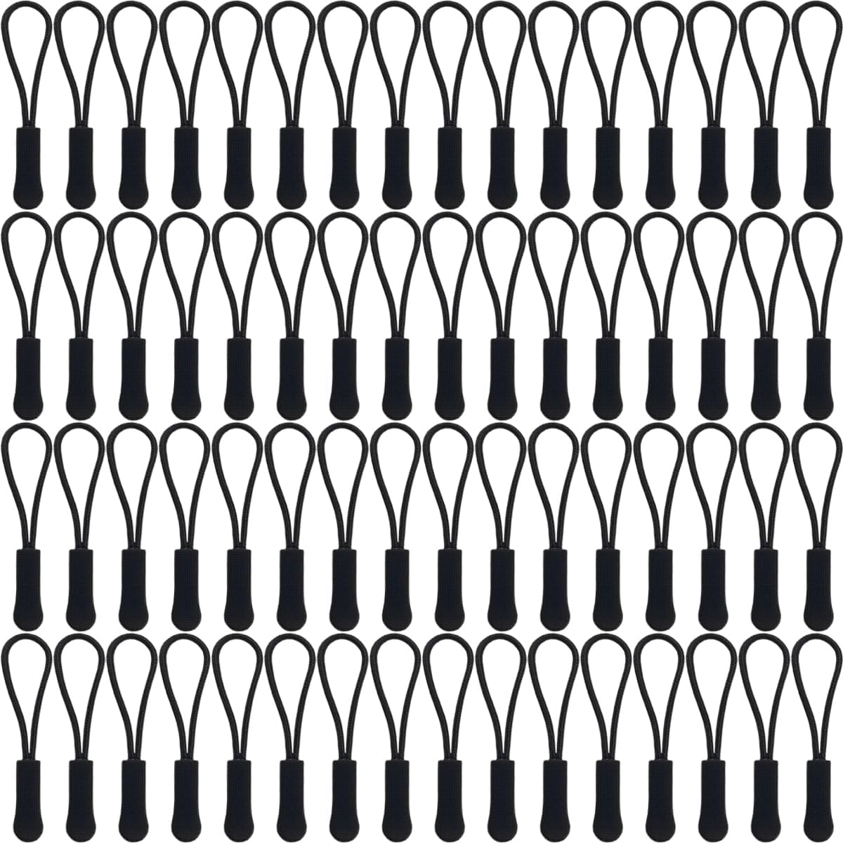 Amazon.com: TIHOOD 100PCS Replacement Zipper Pulls Black Zipper Pull ...
