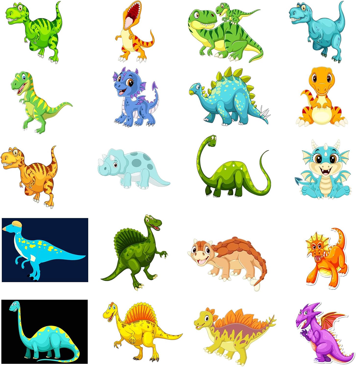 Amazon.com: Four Fahrenheit 20 PCS Cute Animal Iron on Transfers Animal ...