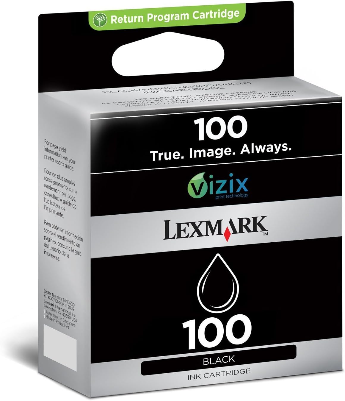 Amazon.com: Lexmark standard yield 100 ink cartridge-Black : Office ...