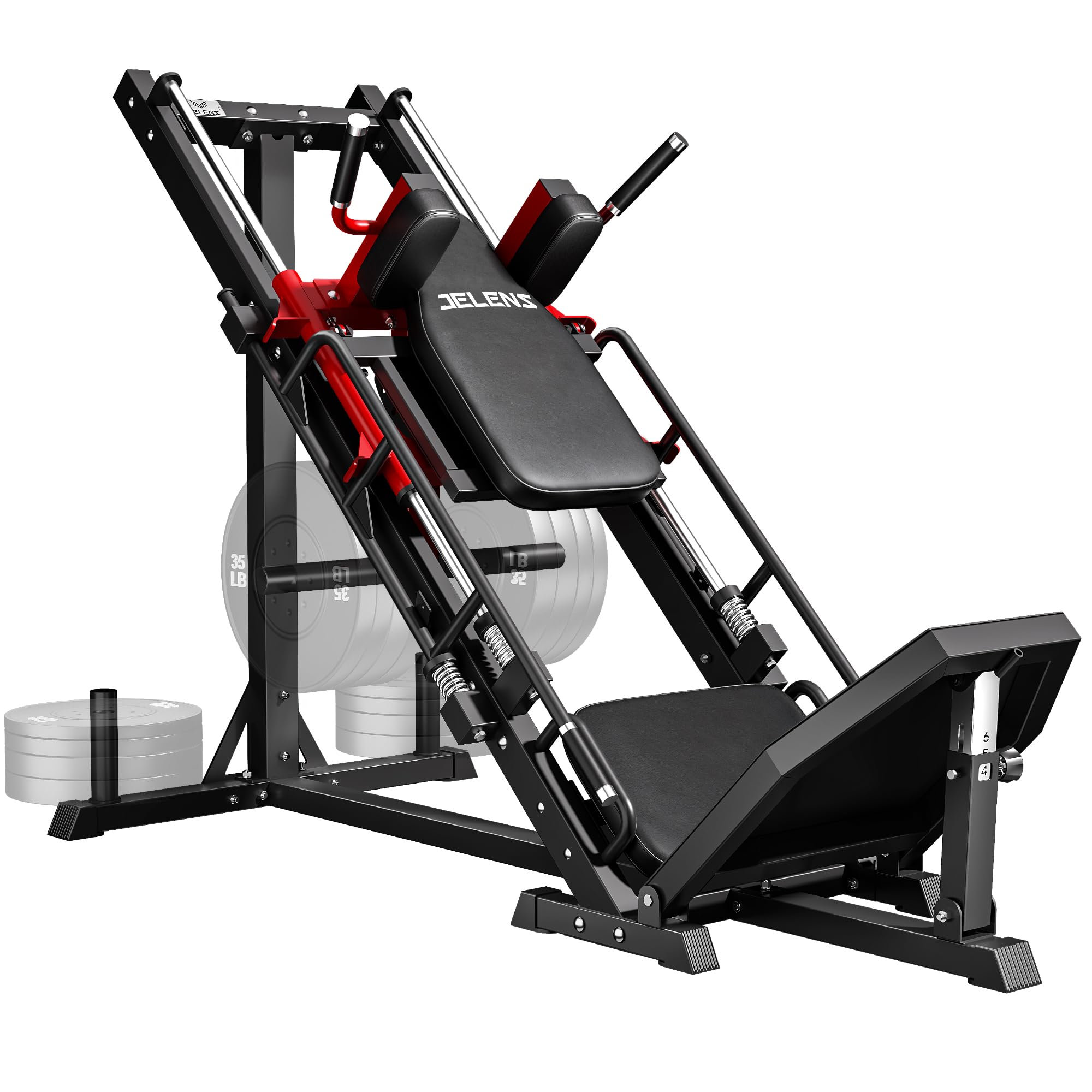 Buy Leg Press Hack Squat Machine, Leg Machine for Home Gym with Linear ...