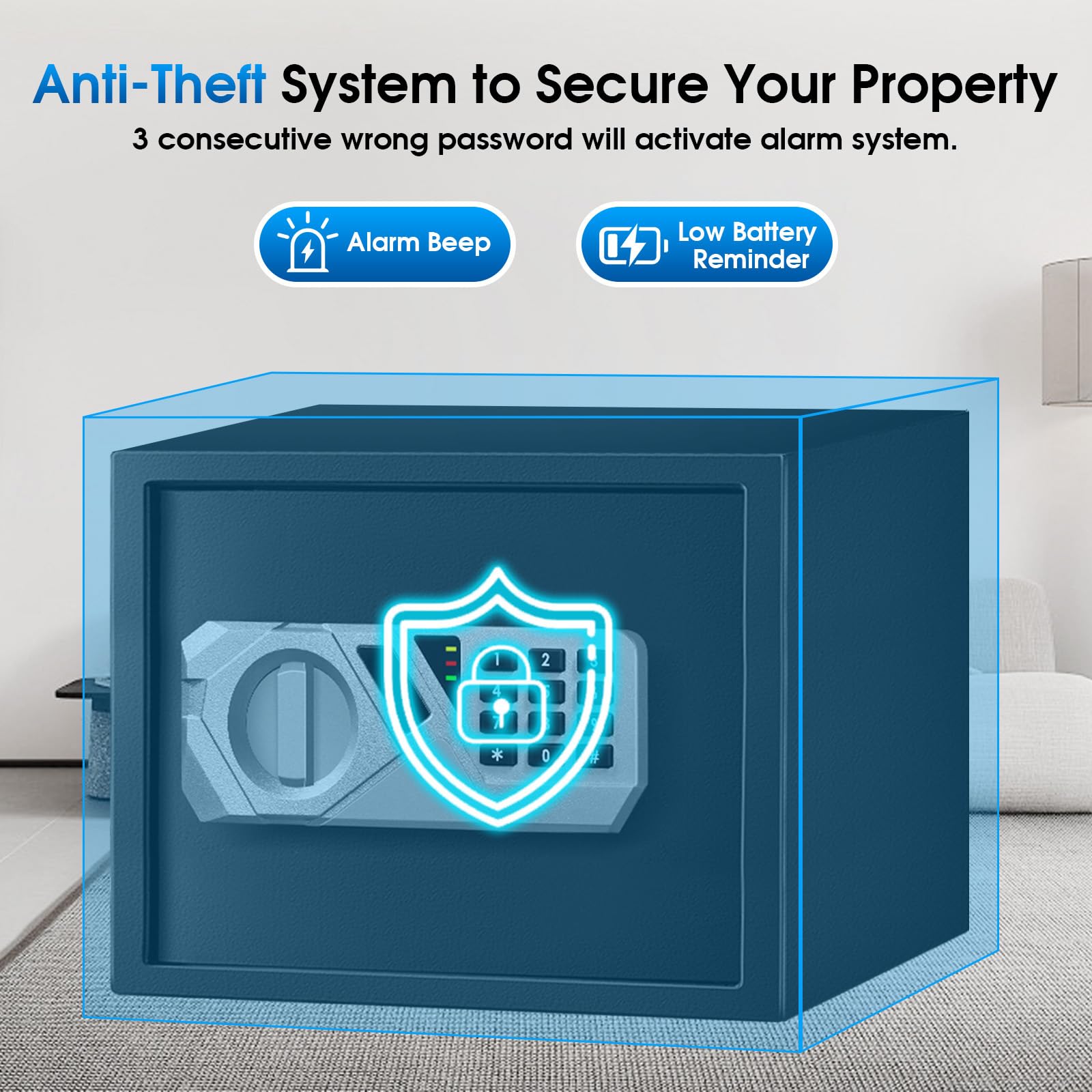 Sentrysafe Fireproof And Waterproof Safe Box With Key Lock 1.3 Cu Ft ...