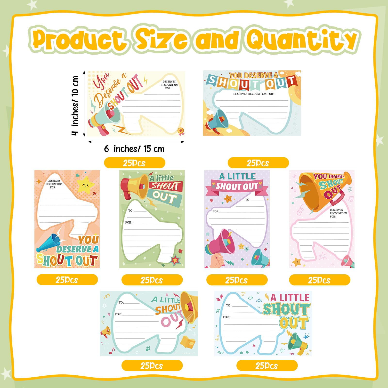 Snapklik.com : 200 Count Shout Out Cards For Teachers Students ...