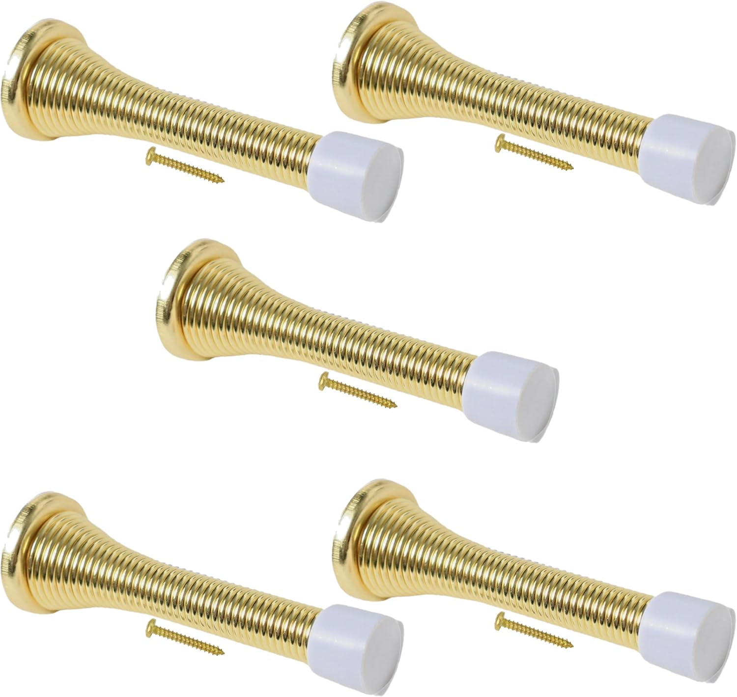 Spring Door Stop Stopper Spring-Aside Doorstop Wall, Skirting or Door ...