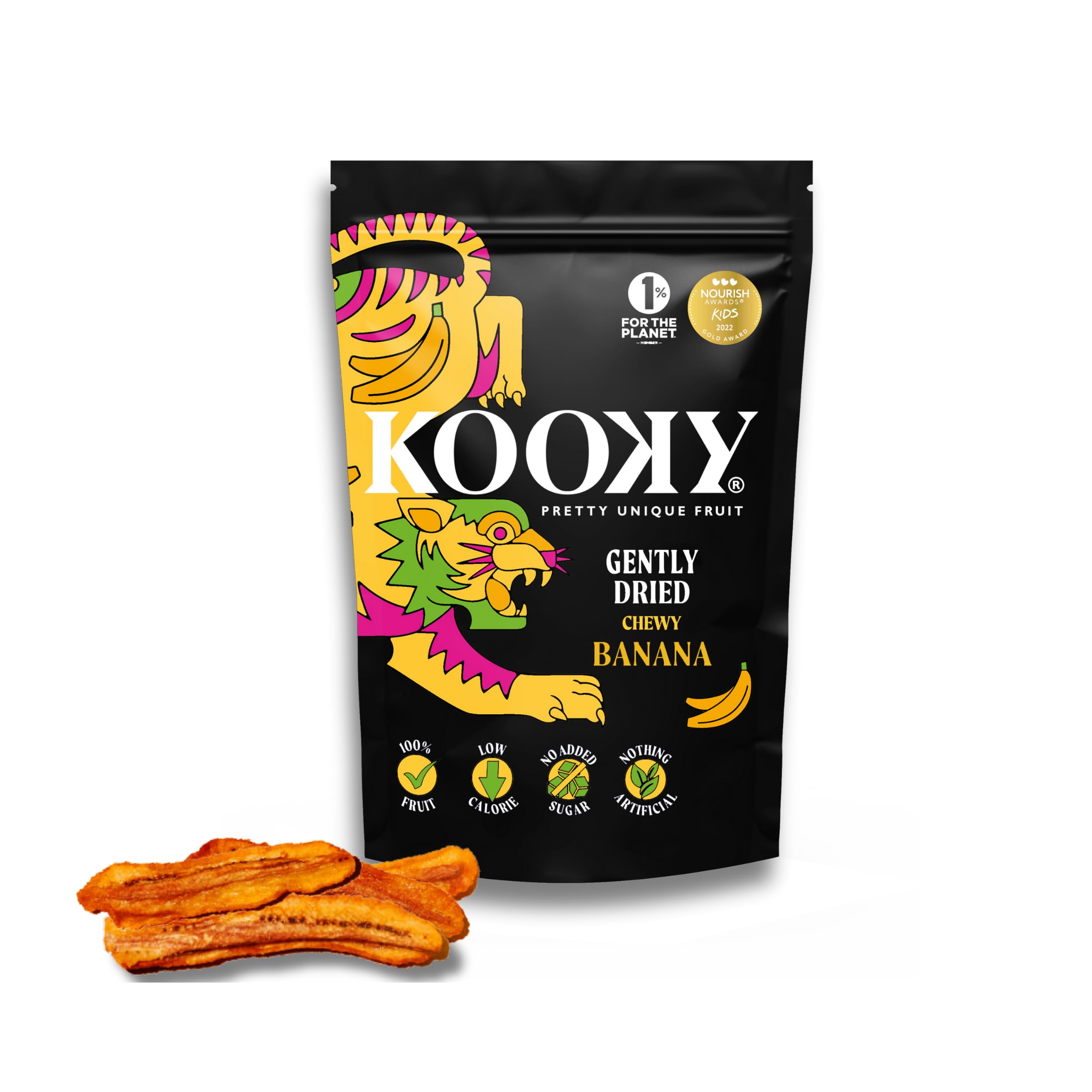 Kooky Gently Dried Banana Sharing Pack | No Added Sugar Dried Tropical ...