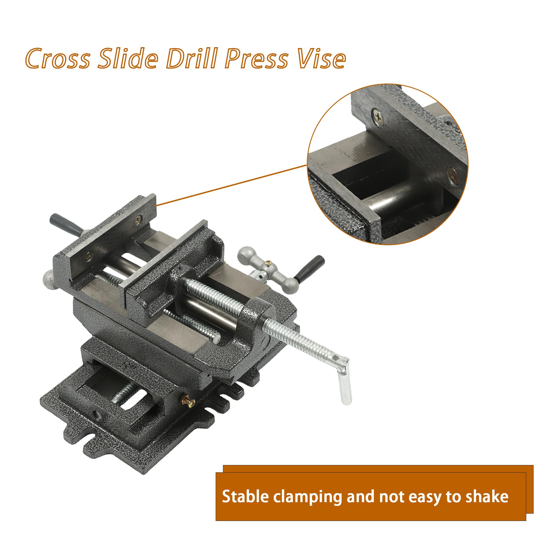 Snapklik.com : Kimllier Cross Slide Drill Press Vise 2 Way X-Y Heavy ...