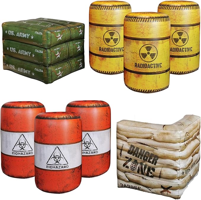 Amazon.com: NINOSTAR Package 8 Combat Battle Field Inflatables, 6 ...