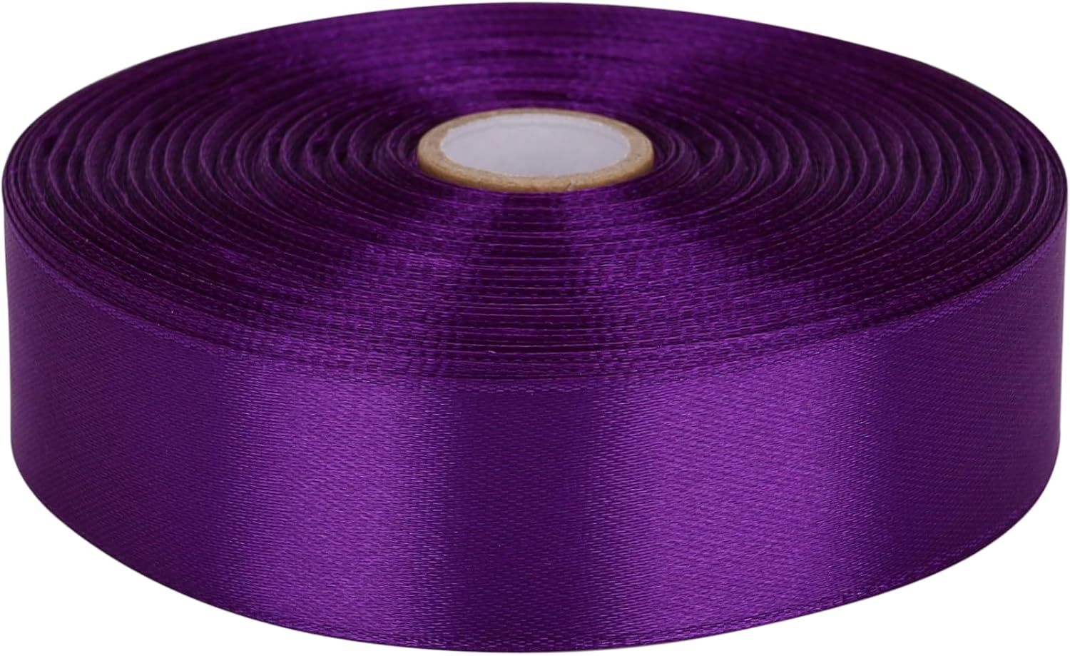 Amazon.com: Baocuan 1 inch Purple Satin Ribbon 50 Yards Solid Fabric ...