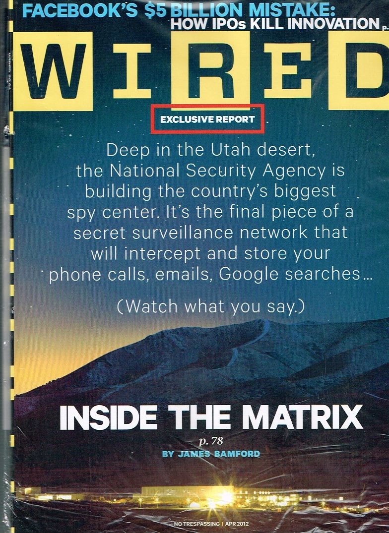 WIRED Magazine (Apr 2012) Exclusive Report: Inside the Matrix: staff ...