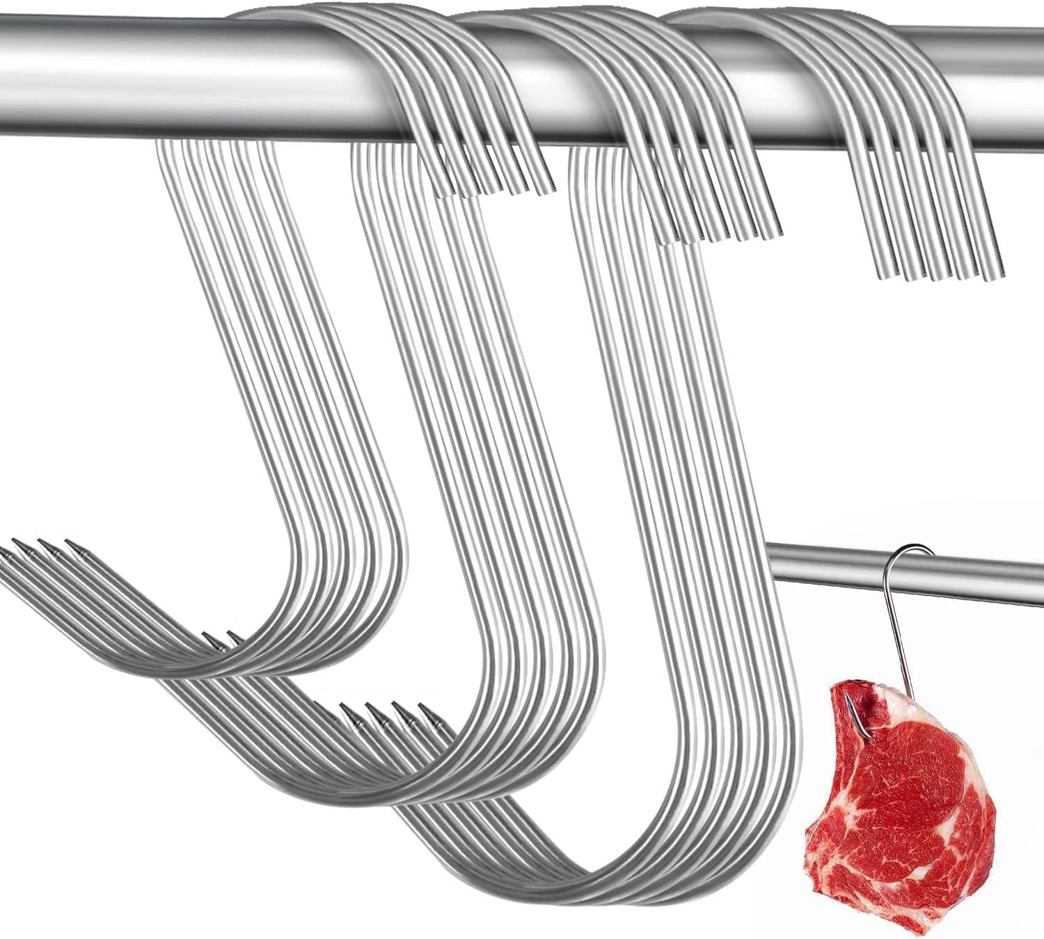 Amazon.com : Pit Barrel Cooker Meat Hooks | Stainless Steel Meat Hooks ...