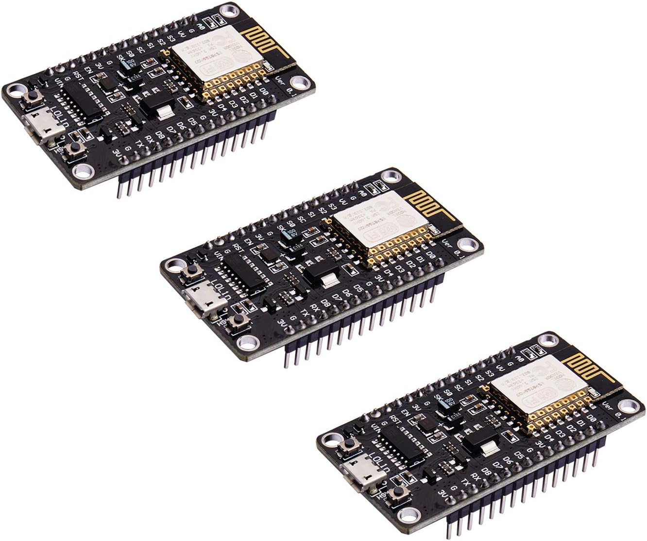 KeeYees Carte de développement WiFi sans fil pour ESP8266 NodeMCU ESP ...