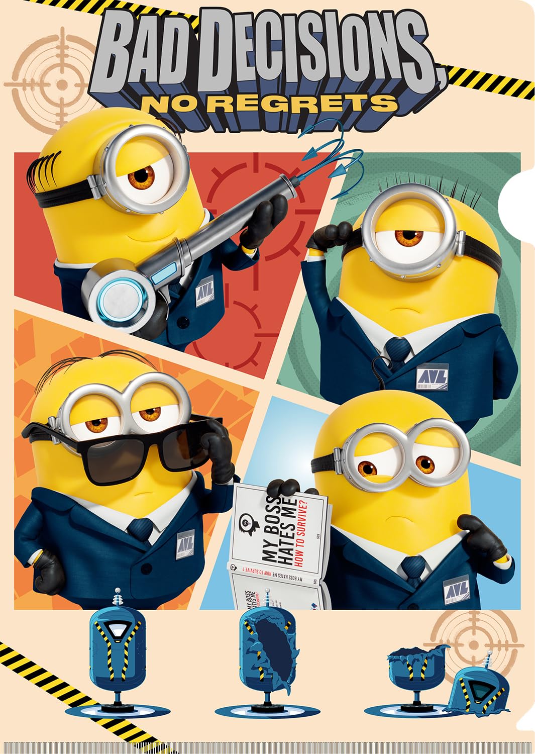 Amazon | 怪盗グルーのミニオン超変身 MEMOファイル IG4346 | クリアホルダー | 文房具・オフィス用品