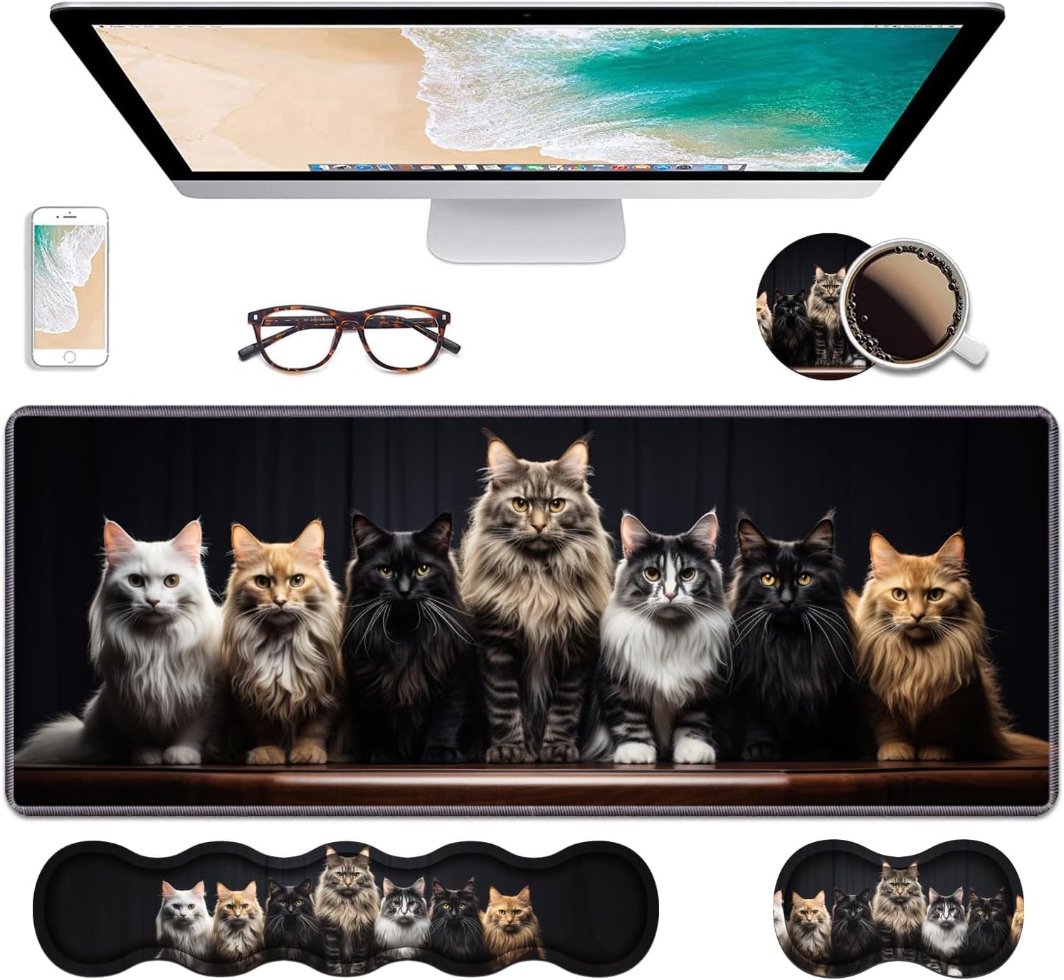 Amazon.com : Ergonomic Keyboard Wrist Rest & Mouse Pad Wrist Rest Set ...