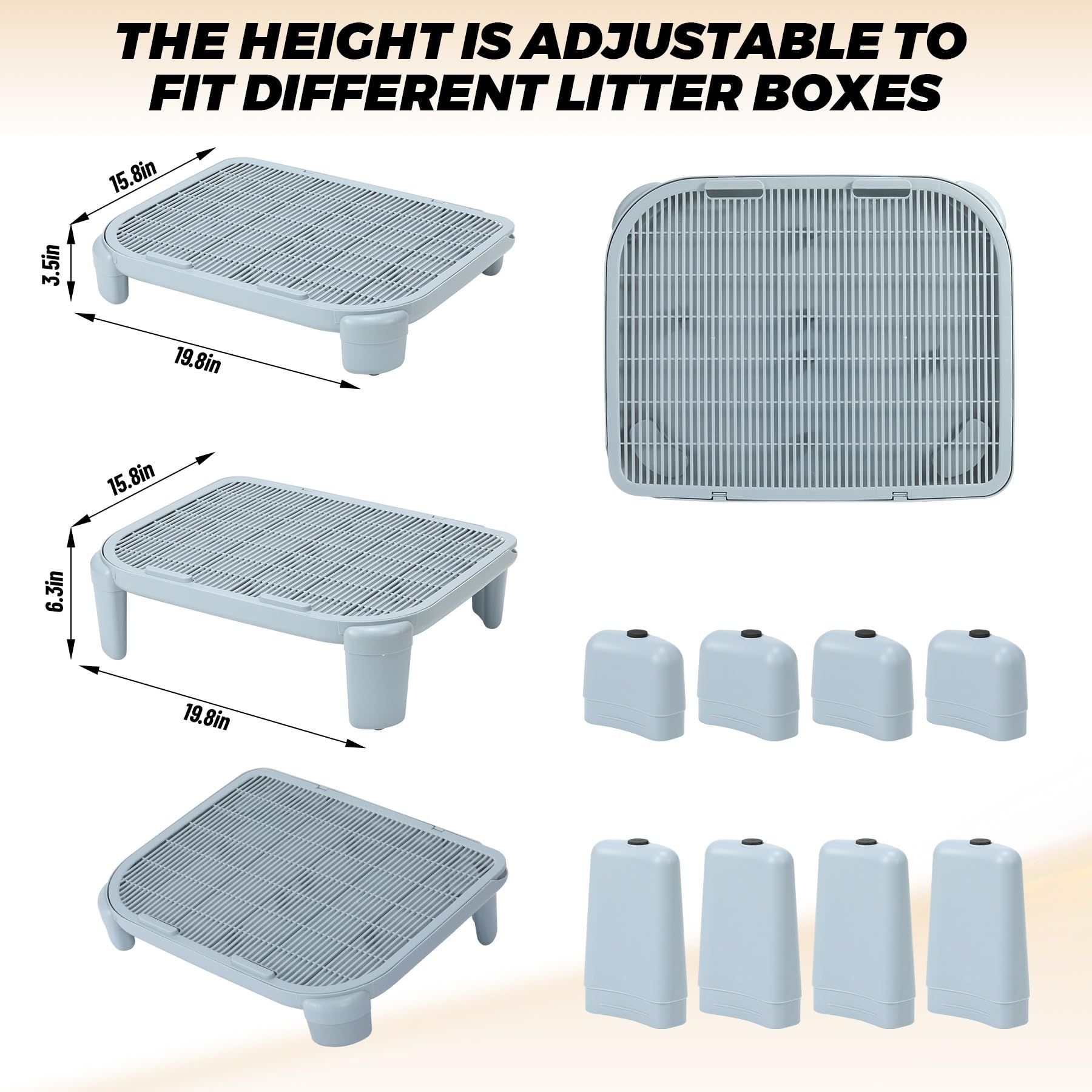 Cat Steps For Litter Box Cat Litter Box Ramp With Steps - Foldable Pet ...