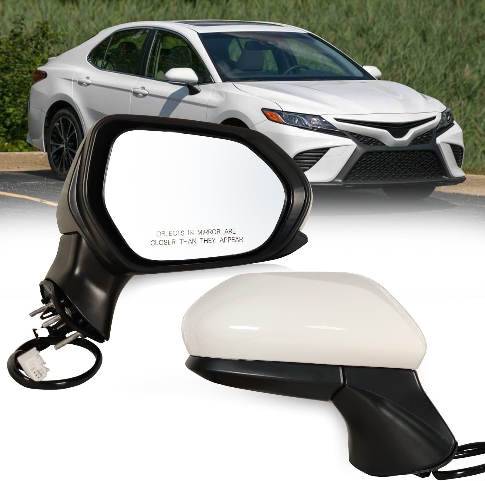 Amazon.com: Lqito Right Passenger side Mirror Fits 2018-2024 Toyota ...